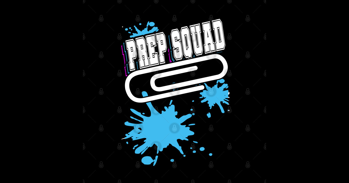 Prep Squad Team Work Splatter Blue - Jobs Fashion Design - Posters and ...