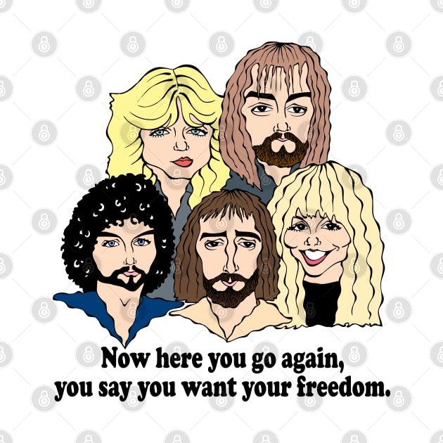 FLEETWOOD MAC FAN ART!! - Fleetwood Mac - T-Shirt | TeePublic