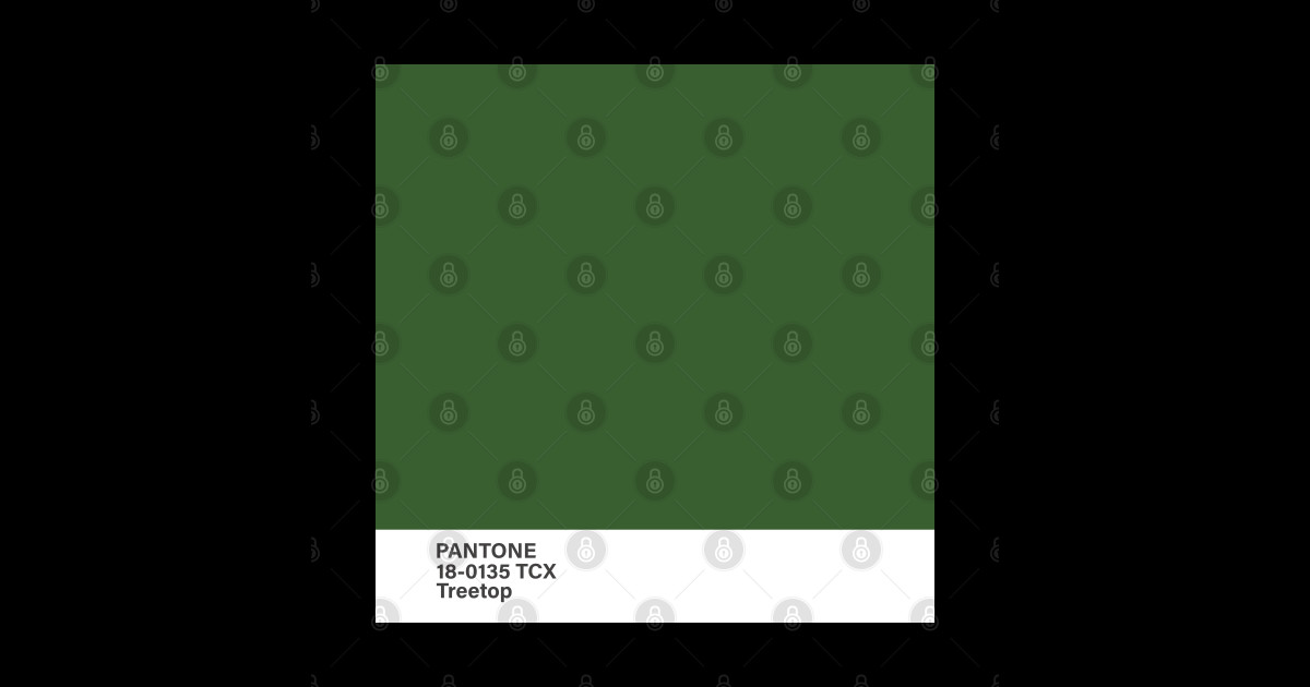 pantone 18-0135 TCX Treetop - Pantone Color - Sticker | TeePublic