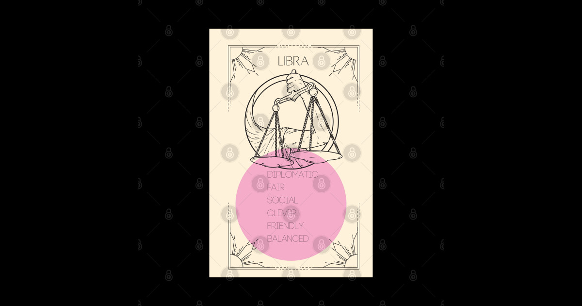 Libra Zodiac Poster Design - Libra - Posters and Art Prints | TeePublic