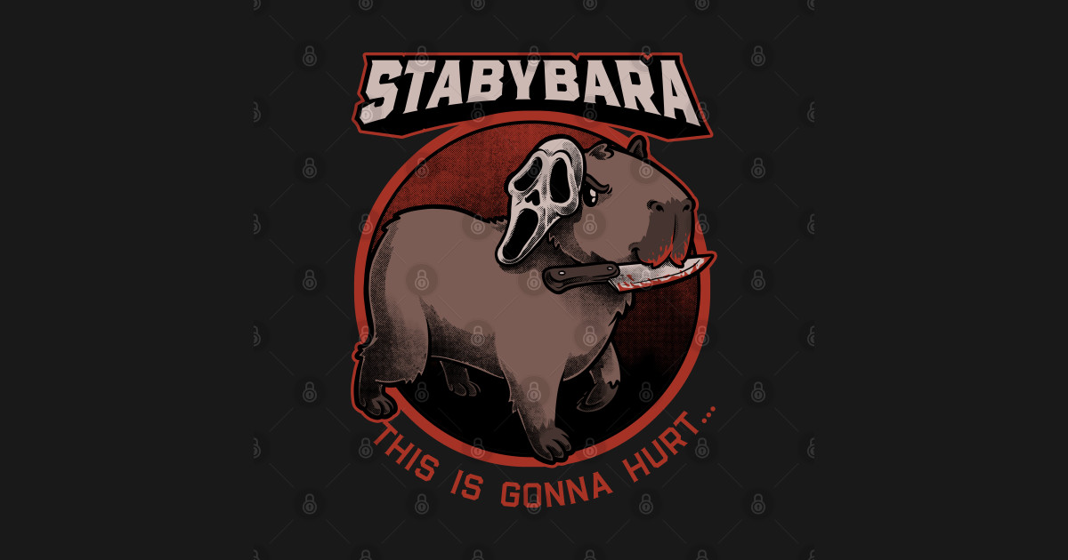 Slasher Capybara - Horror Movie Fun Pet - Capybara - T-Shirt | TeePublic