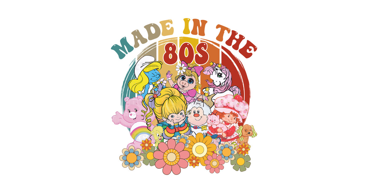 Cute Cartoon Friends Nostalgia Friends 80's Cartoon Characters Rainbow ...