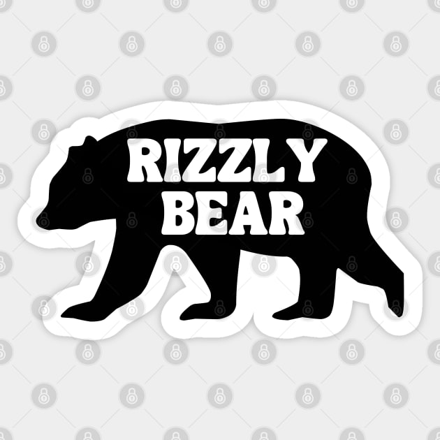 Rizzly Bear - Rizz - Sticker | TeePublic