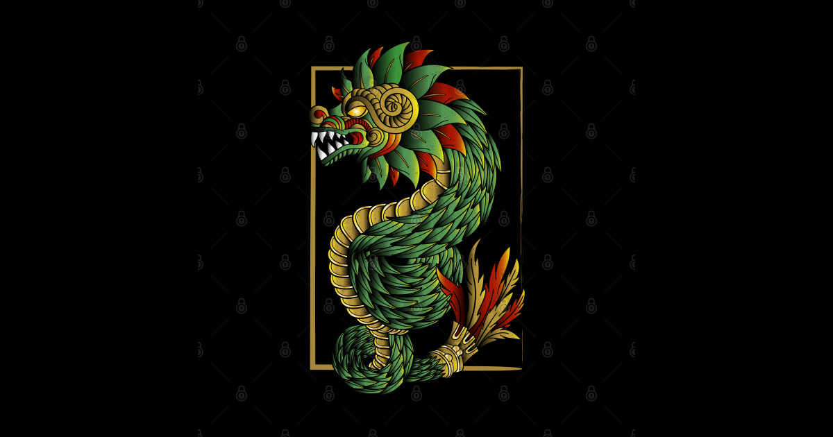 mayan serpent - Kukulkan - Sticker | TeePublic