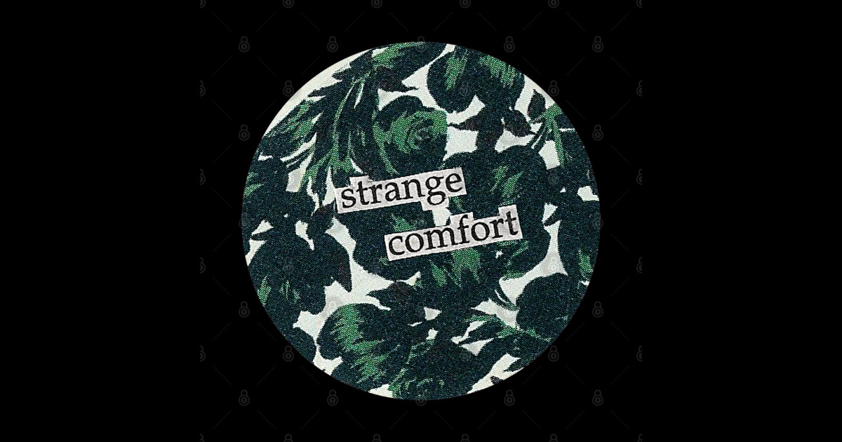 strange comfort collage art - Collage Art - Sticker | TeePublic