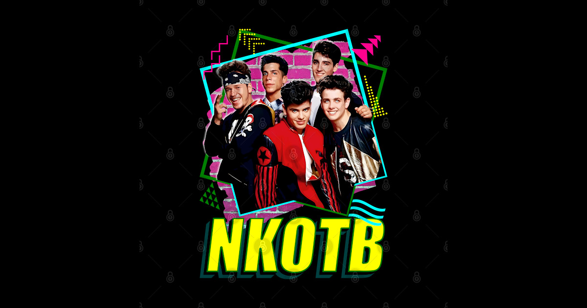 NKOTB - Pop Vintage Style - New Kids On The Block - Sticker | TeePublic