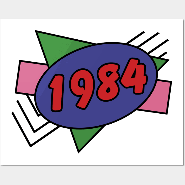 Year 1984 Retro 80s Graphic - Vintage - Posters and Art Prints | TeePublic