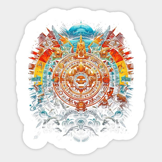 Aztec Style Art / Design - Aztec - Sticker | TeePublic