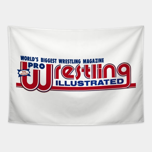 Pro Wrestling Illustrated 70s Logo - Pro Wresting - Tapestry | TeePublic