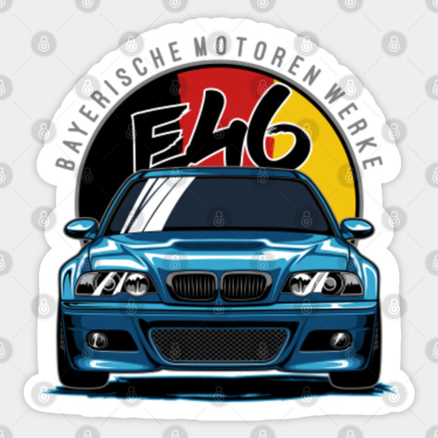 BMW M3 E46 - Bmw M3 - Sticker | TeePublic