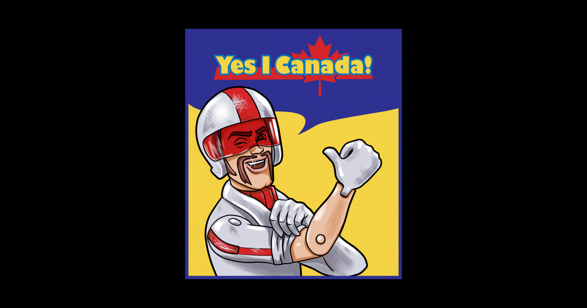 Yes I Canada - Duke Caboom - Sticker | TeePublic