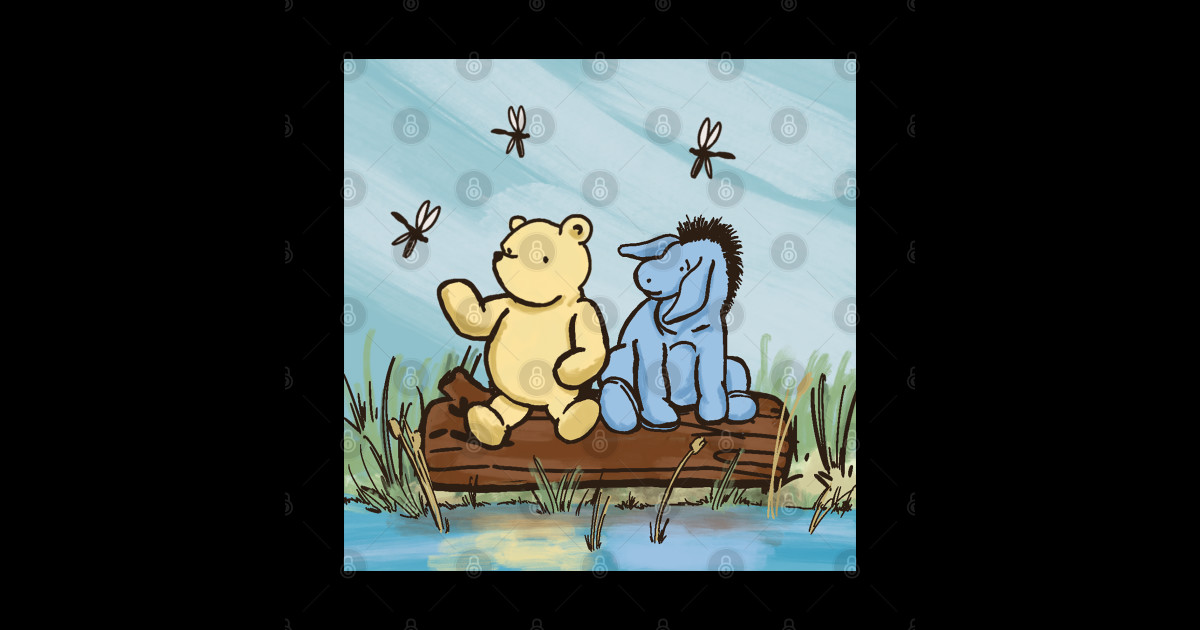 Pooh and Eeyore - Pooh And Eeyore - Posters and Art Prints | TeePublic