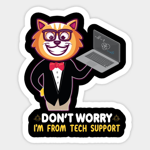 TECH SUPPORT - Code - Sticker | TeePublic