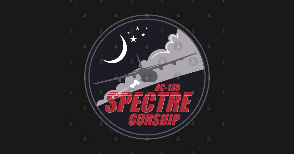 AC-130 Spectre Gunship - Military Aviation Patch - Sticker | TeePublic