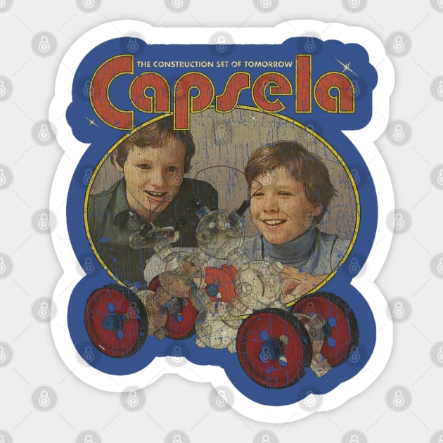 Capsela Construction Set of Tomorrow 1978 - 80s Kid - Sticker | TeePublic