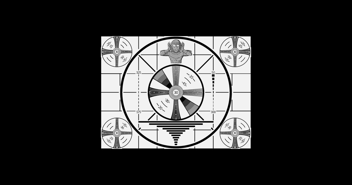 Monster Kid Radio TV Test Pattern T-Shirt - Tv - Sticker | TeePublic