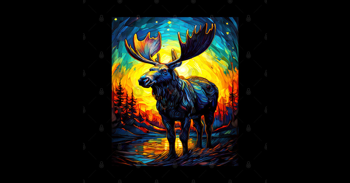 Moose - Moose Lover - Sticker | TeePublic