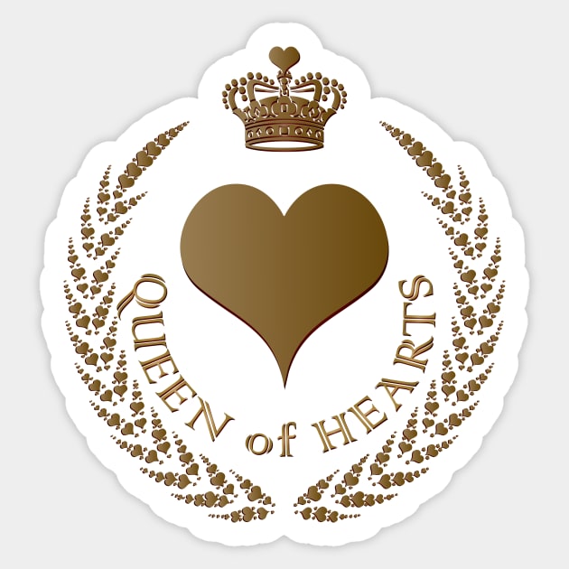 Queen of Hearts - Queen Of Hearts - Sticker | TeePublic