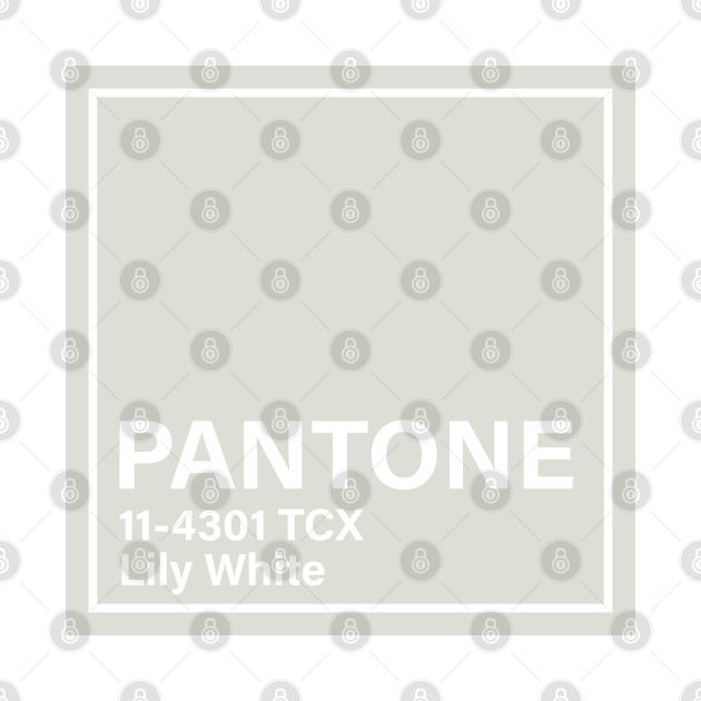 pantone 11-4301 TCX Lily White - Pantone Color - T-Shirt | TeePublic
