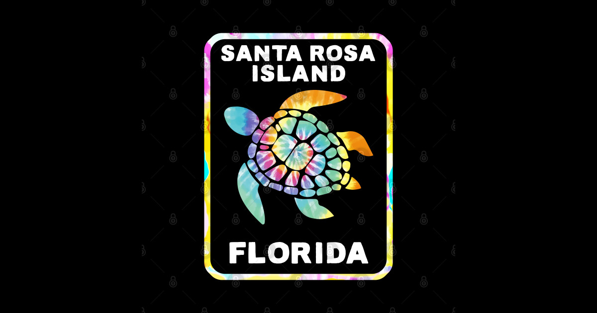 Santa Rosa Beach Florida Sea Turtle Sticker - Santa Rosa - Sticker ...
