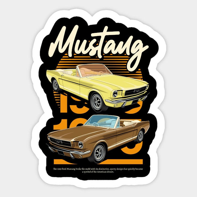Ford Mustang 1965 - 1965 Ford Mustang - Sticker | TeePublic