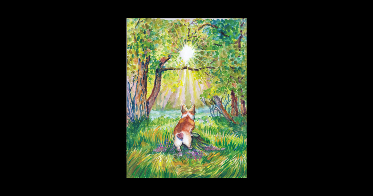 Corgi - sun catcher with heart-shaped tail - Corgi - Mug | TeePublic