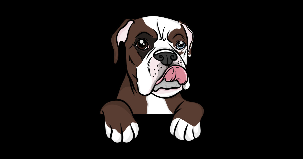 Tri colored Boxer - Boxer Dog - Sticker | TeePublic