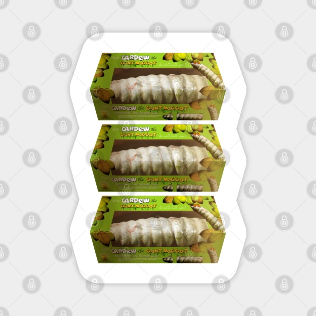 Cardew the Giant Maggot cake x3 - Cult Tv - Magnet | TeePublic