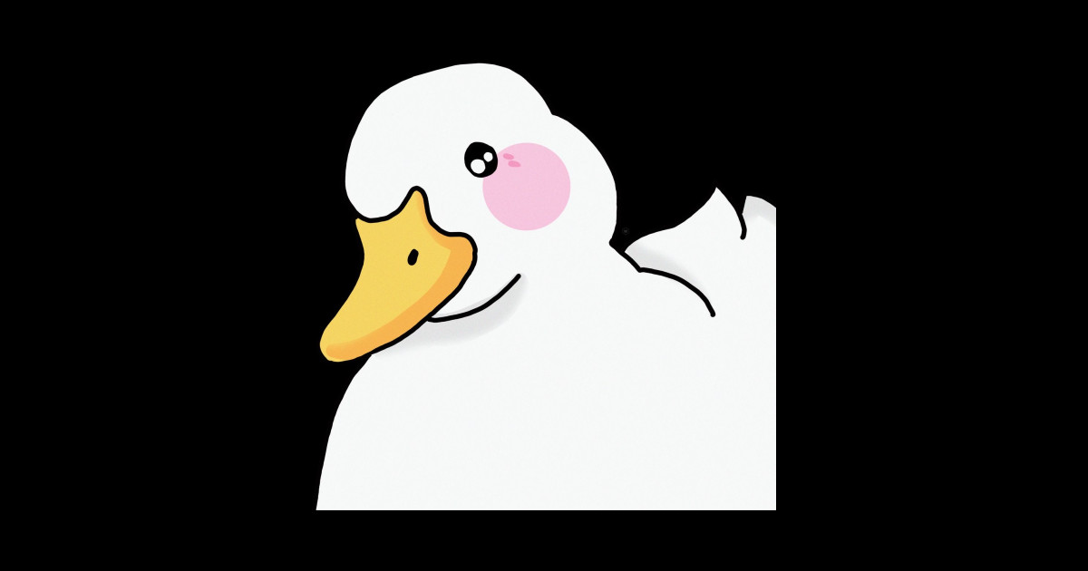 Cute baby duck - Funny - Sticker | TeePublic