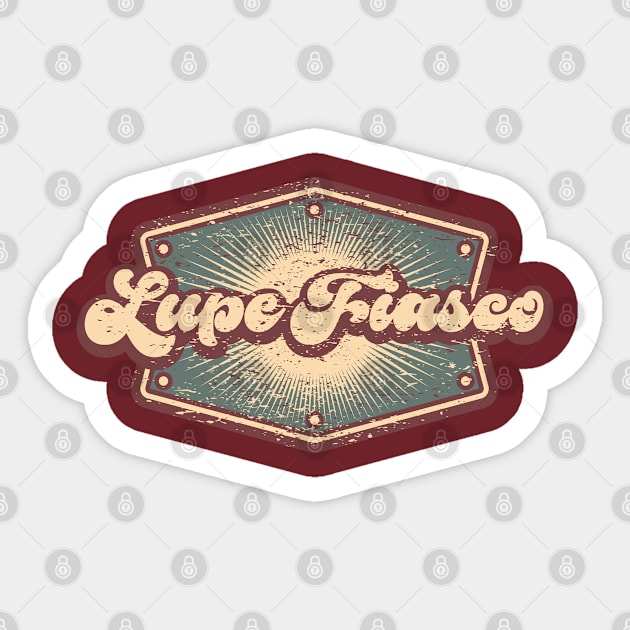 Lupe Fiasco Vintage Emblem - Musician - Sticker | TeePublic