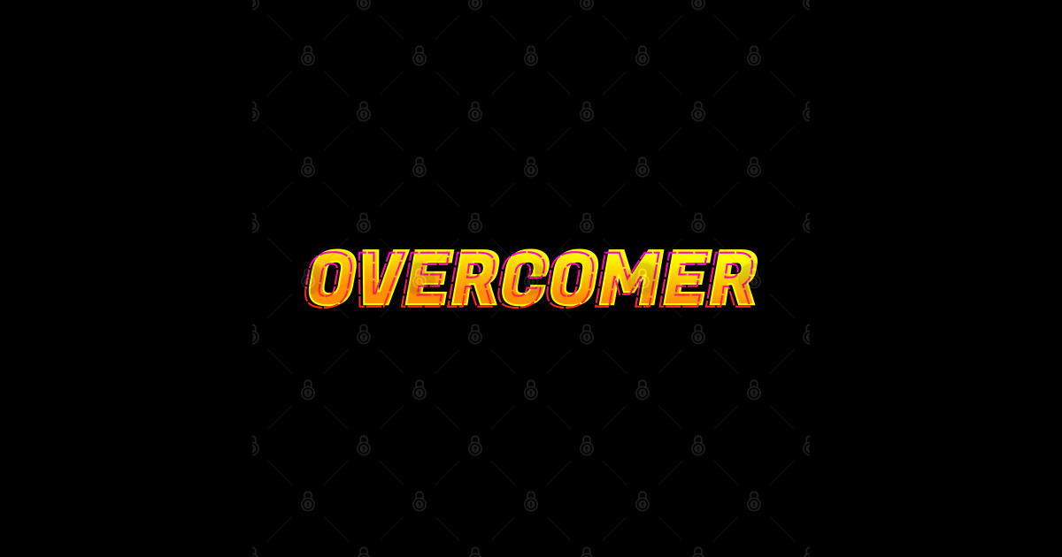 Overcomer Neon Text Sign, Typography Outline - Overcomer - T-Shirt ...