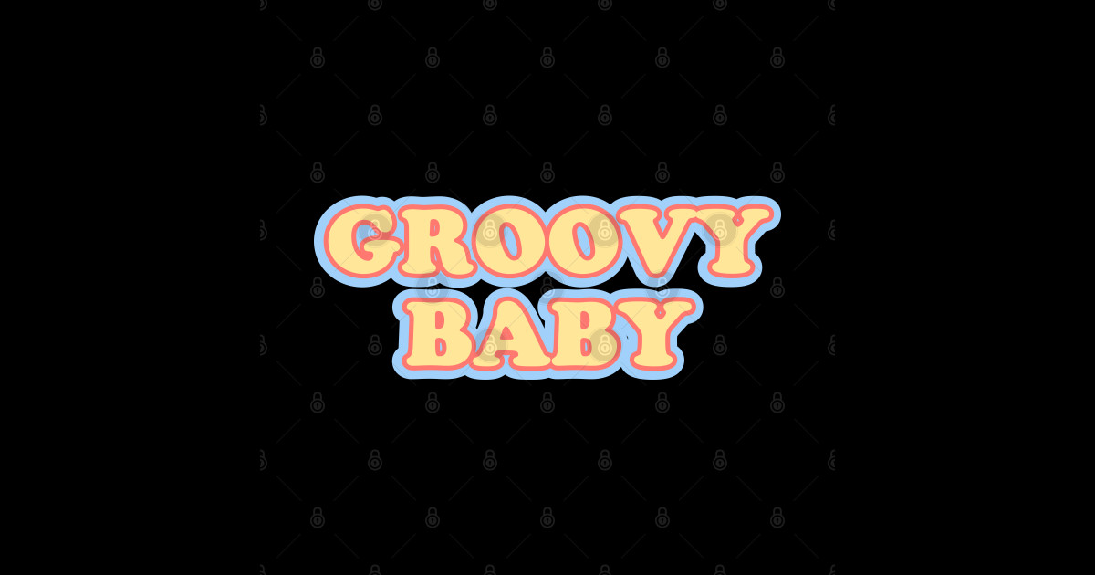 Groovy baby (tricolor) - Groovy Baby - Sticker | TeePublic