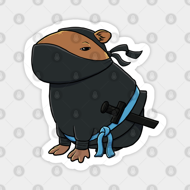 Capybara Ninja - Capybara - Magnet | TeePublic
