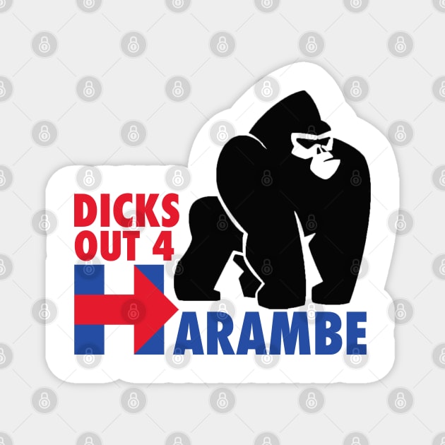 dicks out for harambe - Harambe - Magnet | TeePublic