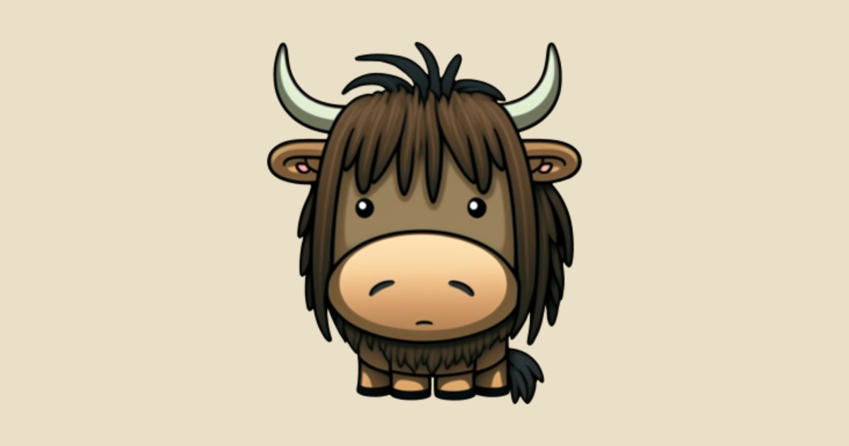 Hairy Cute Gnu with funny face - Gnu - T-Shirt | TeePublic