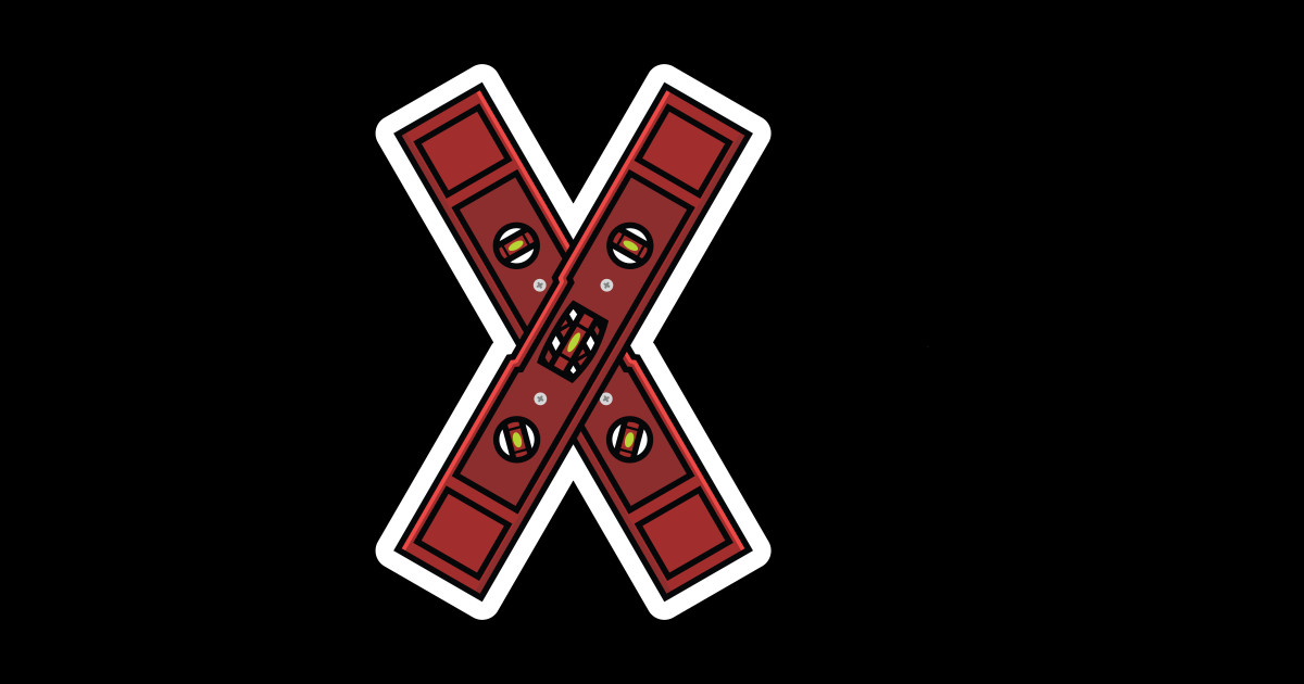 Spirit Level Tool Sticker vector illustration. Working tools equipment ...