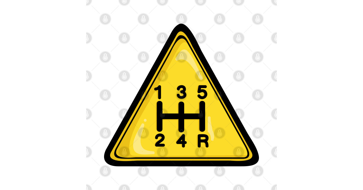 Warning 5 Speed - Manual Transmission - Sticker | TeePublic