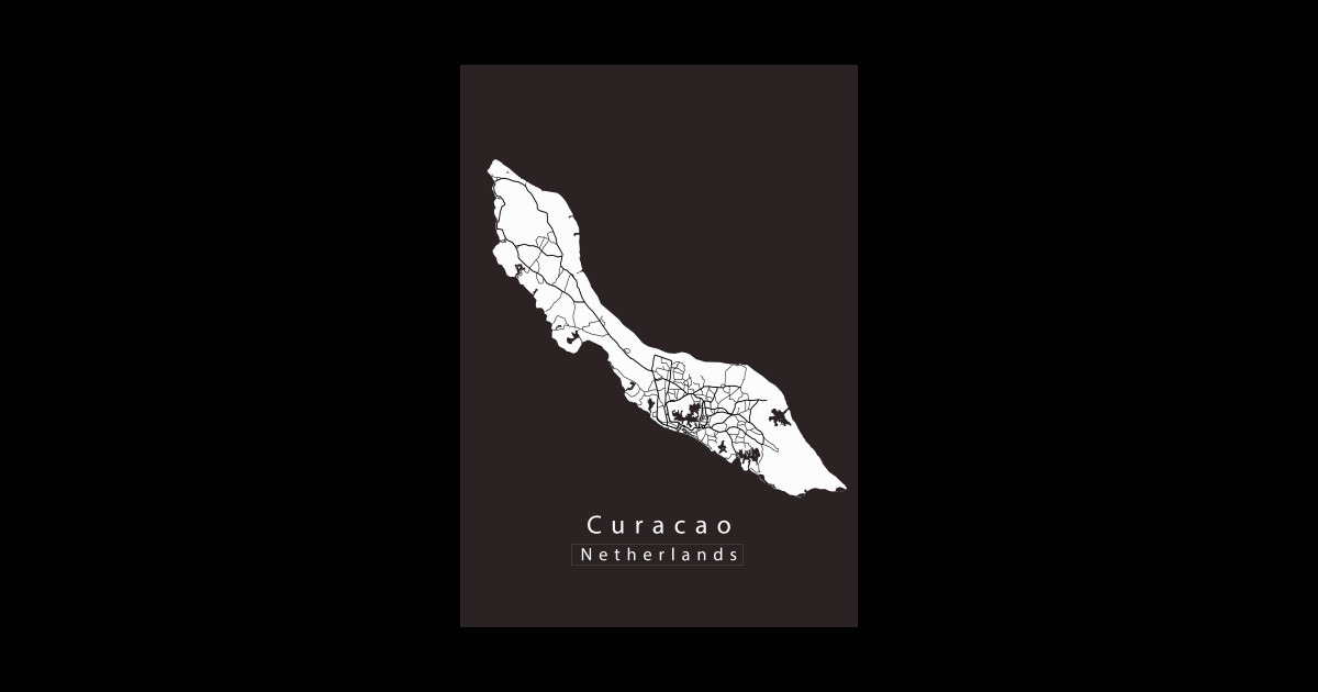 Curacao Netherlands Island Map - Curacao - Pin | TeePublic