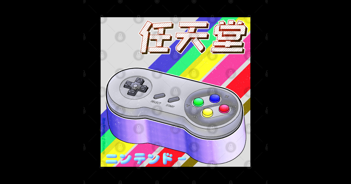 Retro: SNES Controller - Retrogaming - Posters and Art Prints | TeePublic