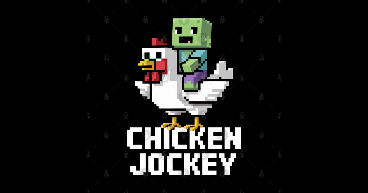 CHICKEN JOCKEY - PIXEL GAME - Chicken Jockey - Posters and Art Prints ...