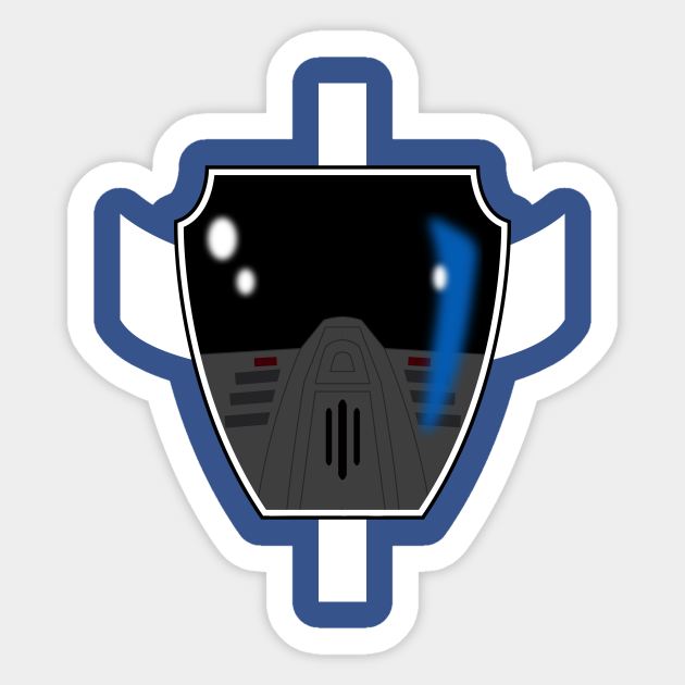 Lightspeed Rescue Blue Ranger Visor - Power Rangers - Sticker | TeePublic