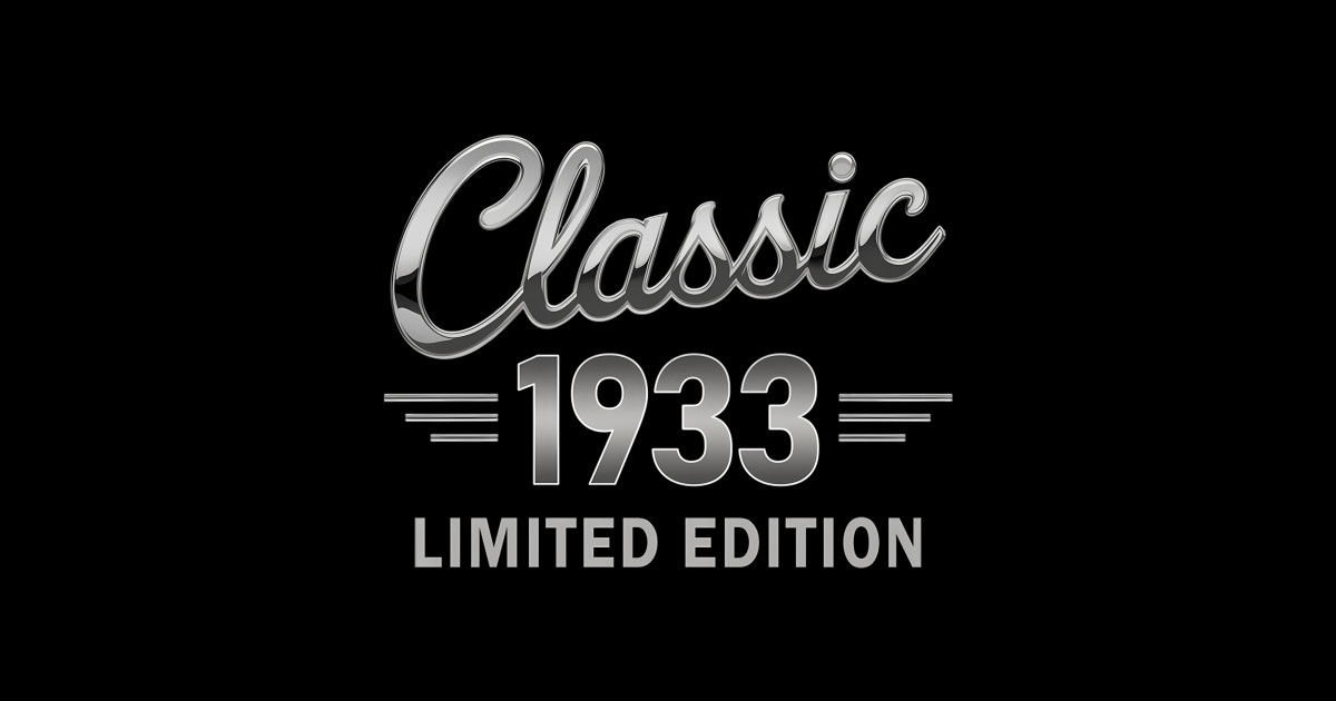 92 Year Old 1933 Limited Edition 92nd Birthday - 1933 - Sticker | TeePublic