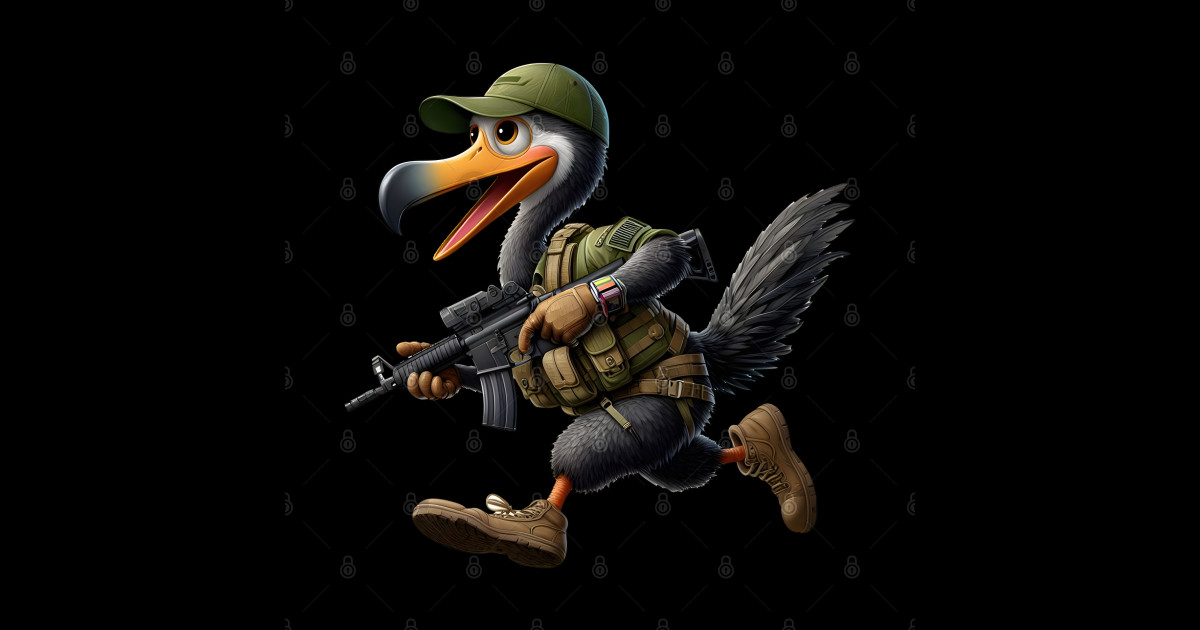 Tactical Dodo Bird - Tactical - Sticker | TeePublic