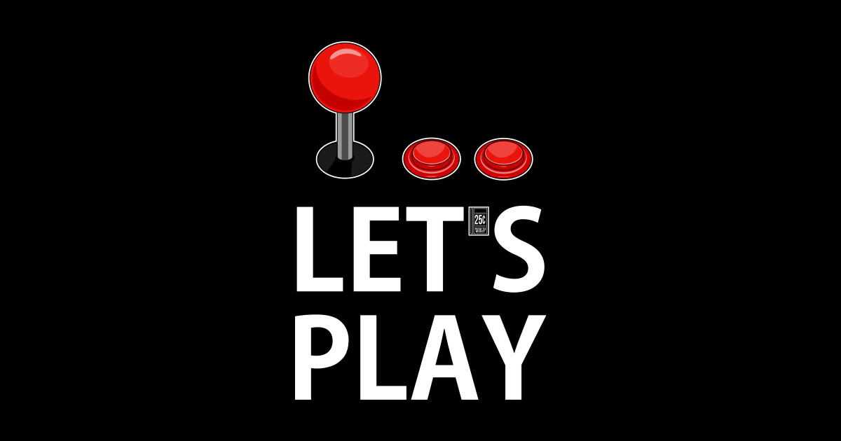Let's play - Gaming - Sticker | TeePublic