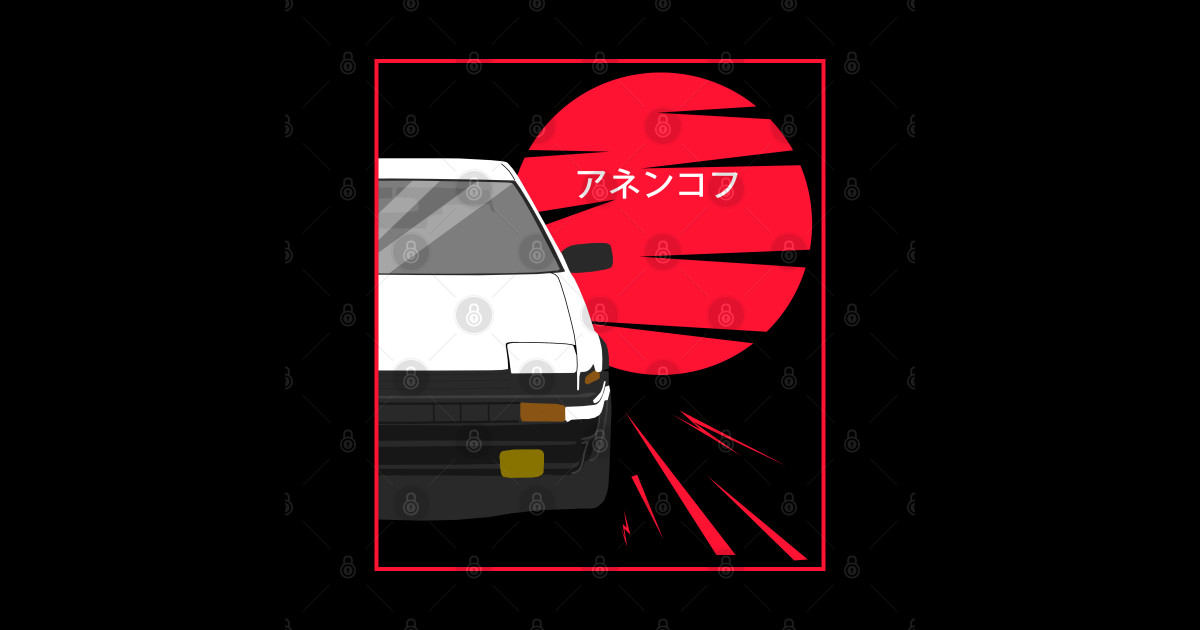 Classic Toyota AE86 Hachiroku Trueno - Toyota Ae86 - Sticker | TeePublic