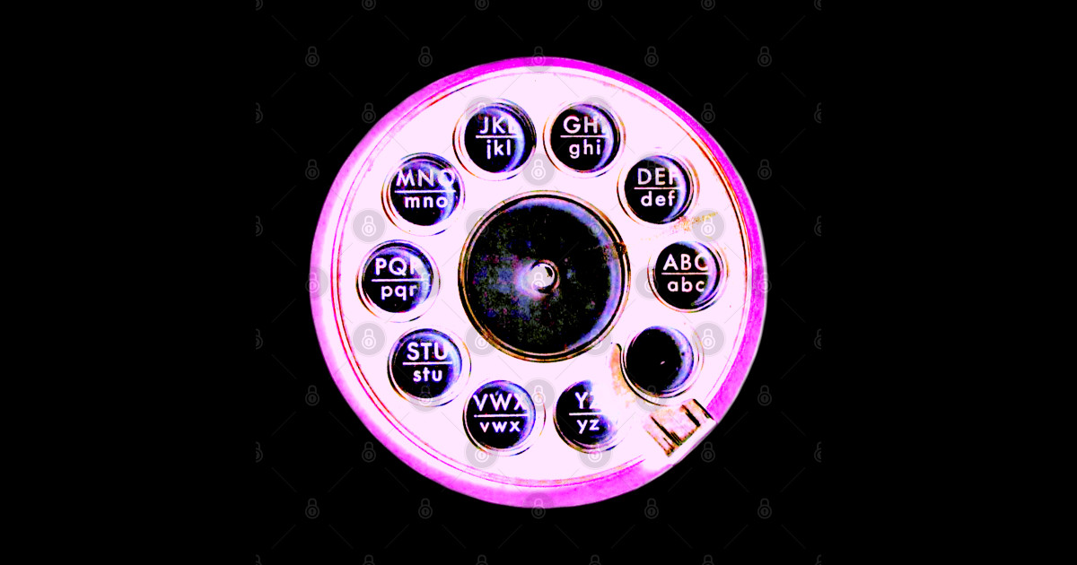 Retro Phone, Pink Vintage Dial Phone - Retro Phone - Posters and Art ...