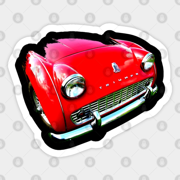 Triumph TR3 British 1950s classic car front quarter red - Triumph Tr3 ...