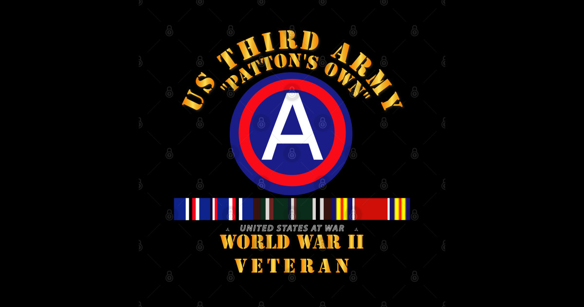 Army - 3rd US Army - WWII w Svc - Army 3rd Us Army Wwii W Svc - Mug ...