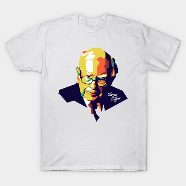 Warren Buffet on Wpap Style - Warren Buffett - T-Shirt | TeePublic