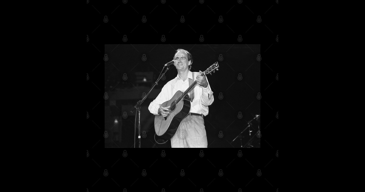 James Taylor BW Photograph - Singer - Magnet | TeePublic